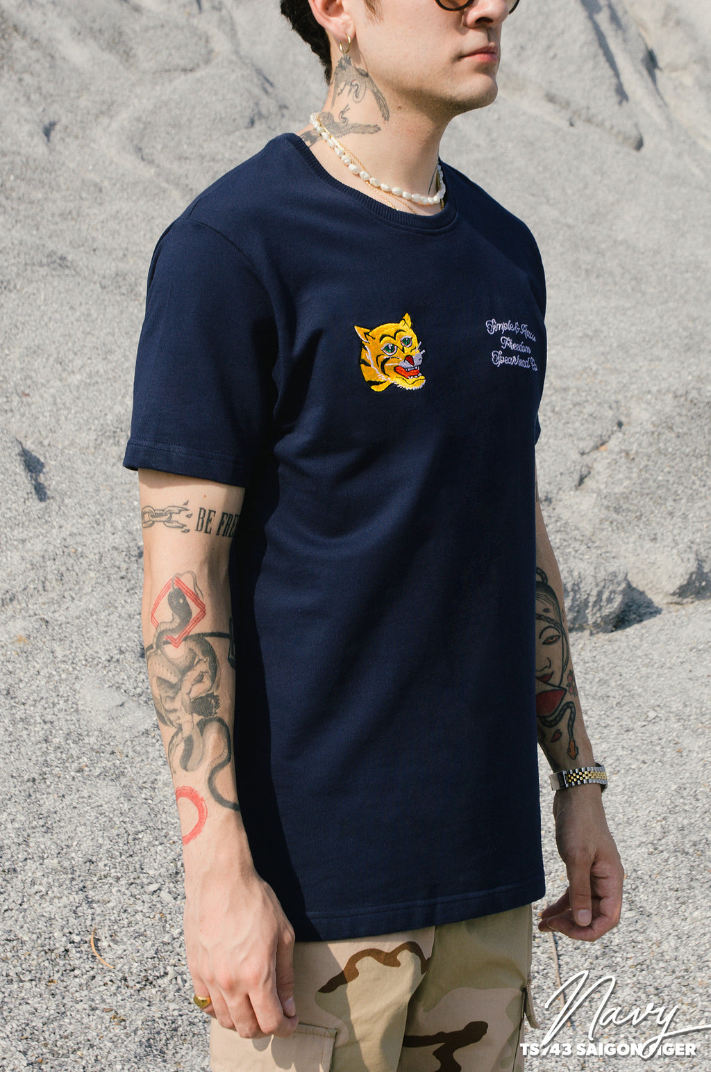 Ts743 Saigon Tiger (Navy) – SimpleAndRaw.com